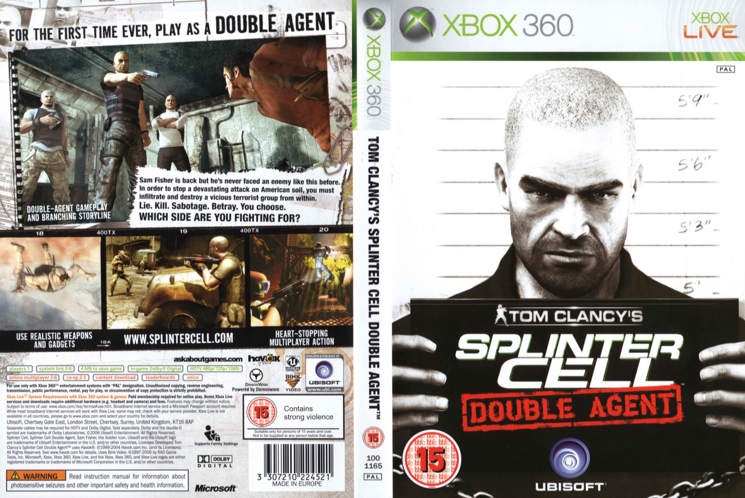LUAR GAMES: SPLINTER CELL DOUBLE AGENT